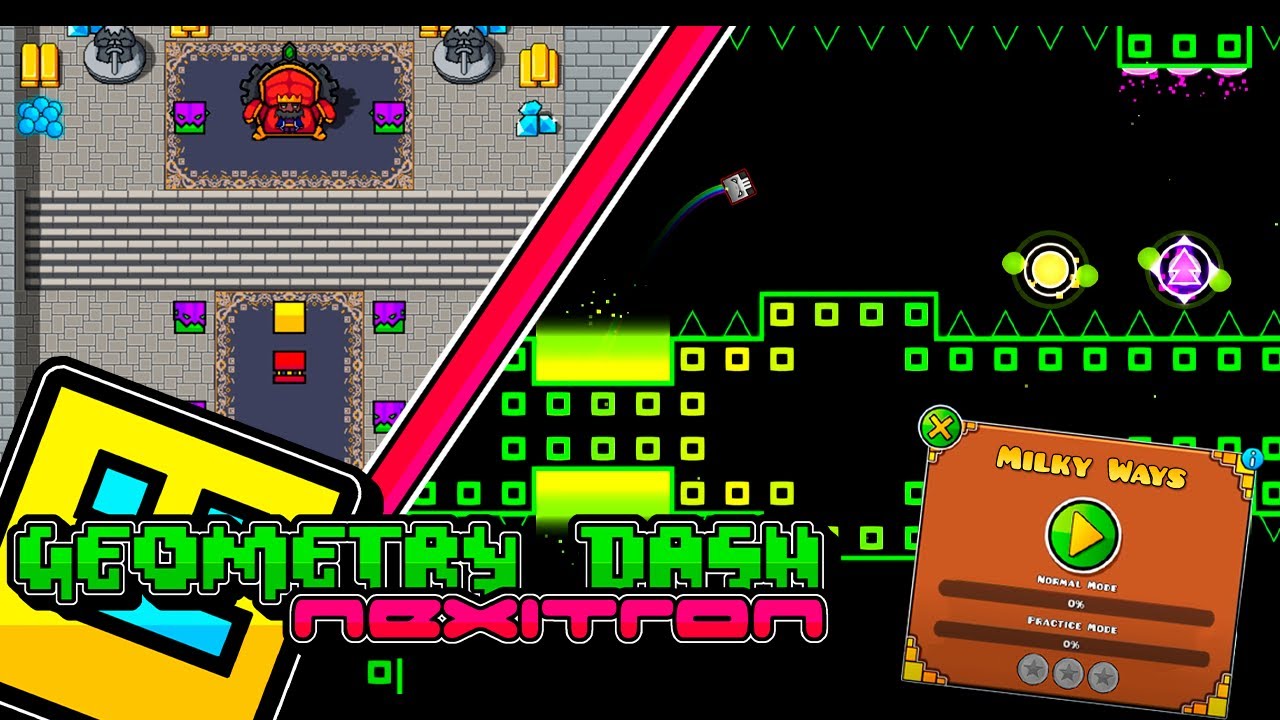 Milky Ways by @DAPixelhero | Geometry Dash: Nexitron Chapter One - YouTube