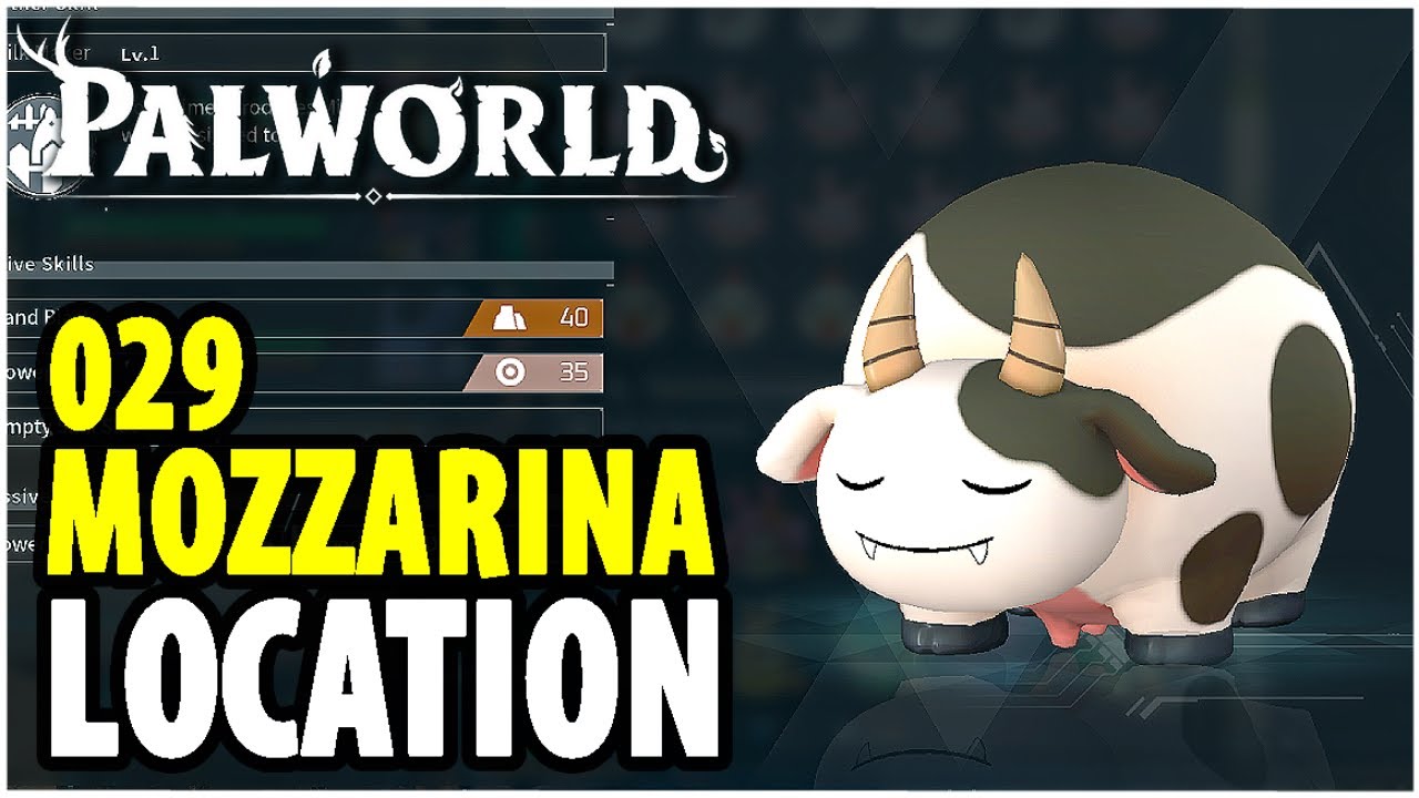 How to get Mozzarina Pal - Palworld (Paldeck 029) - YouTube