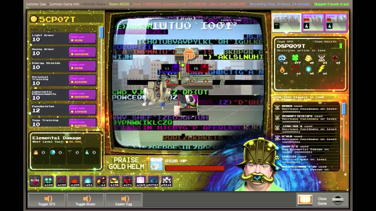 Level 100M Kill Screen - Steam Monster Summer Game 2015 - YouTube