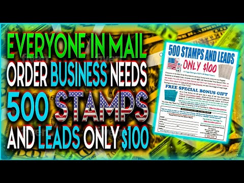EVERYONE IN MAIL ORDER BUSINESS NEEDS 500 STAMPS AND LEADS ORDER TODAY ...