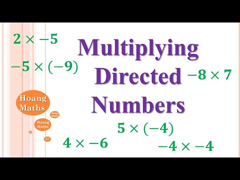 Multiplying Directed Numbers: Part 1 - YouTube