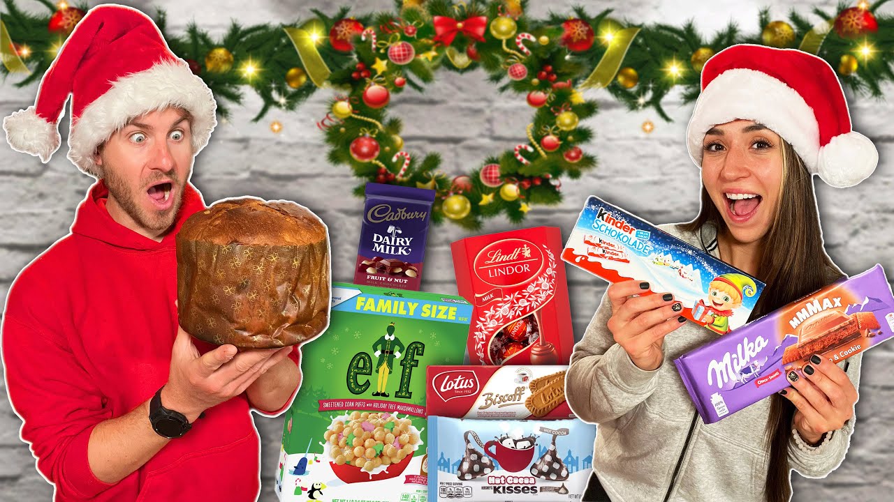 We Ate Our FAVORITE Holiday Snacks for Christmas! - YouTube