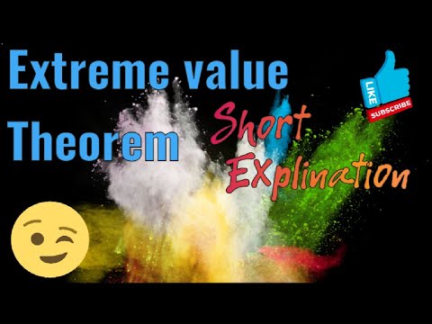 Extreme Value Theorem Short explaination||Thomas calculus 11ed ||CH:4 ...