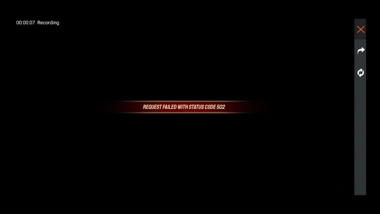 REQUEST FAILED WITH STATUS CODE 502 - YouTube