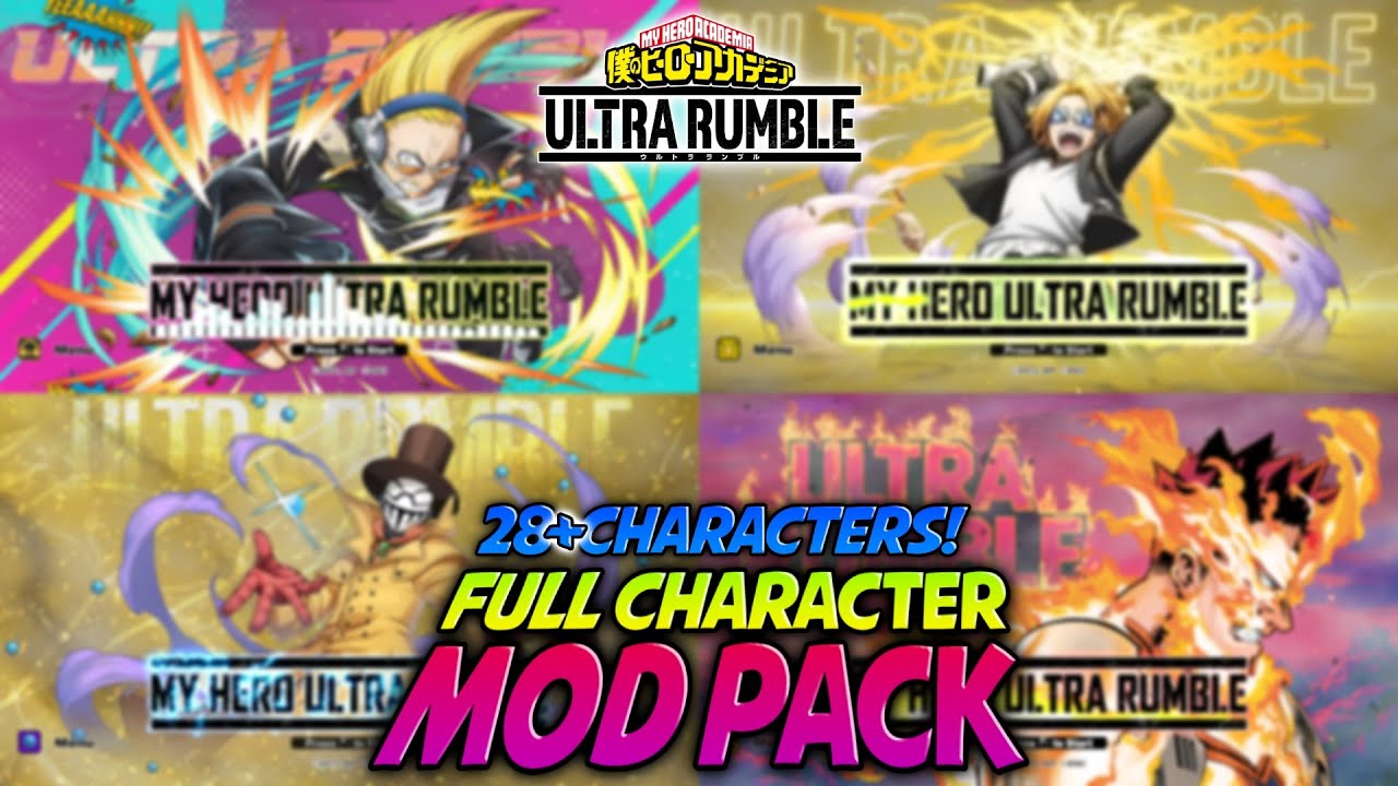 *FREE DOWNLOAD* 30+ CHARACTERS MOD PACK MY HERO ULTRA RUMBLE - YouTube