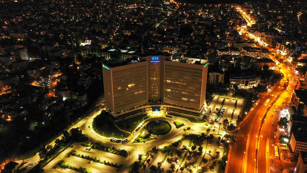 Marousi by Night ~ 4K Drone Footage - YouTube