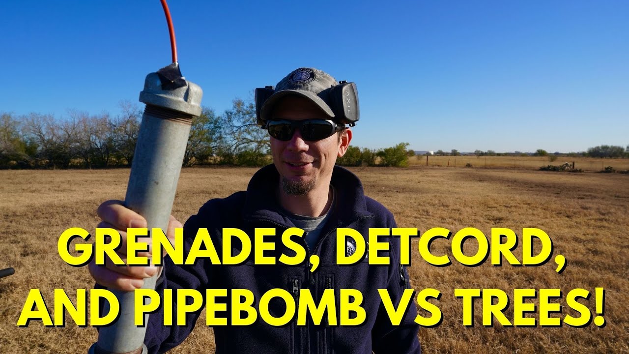 Detcord, Pipebombs, and Grenades VS TREES! (Part 1) #topshotreeservice ...