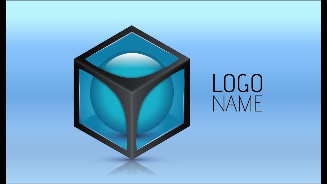 Adobe Illustrator CC | 3D Logo Design Tutorial (Blues) - YouTube