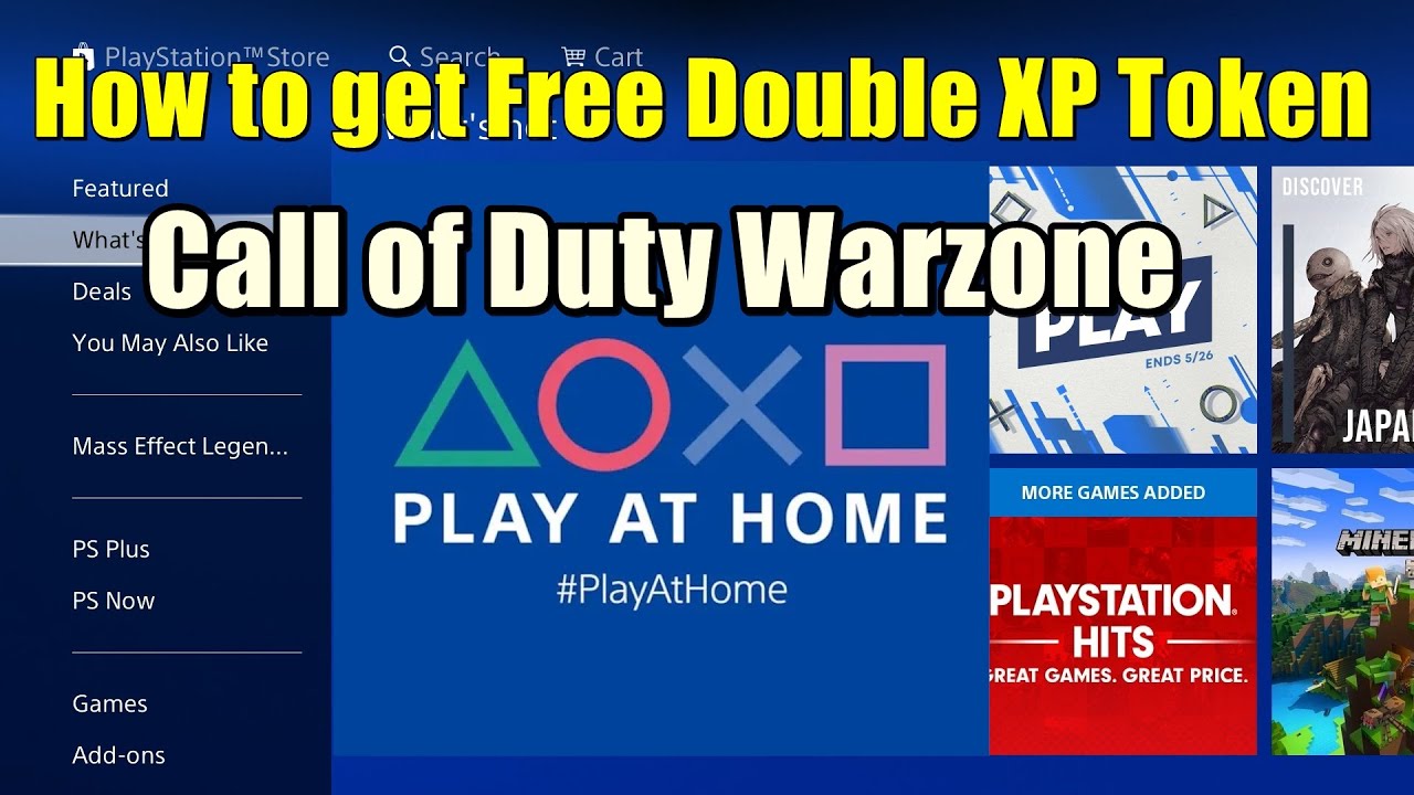 How to get Free Double XP Token Call of Duty Warzone on Playstation # ...