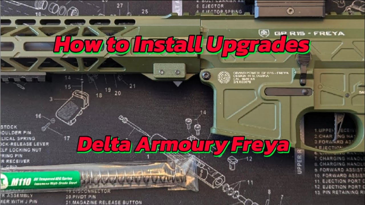 How to install upgrades to Delta Armoury Freya M4 style AEG #airsoft ...
