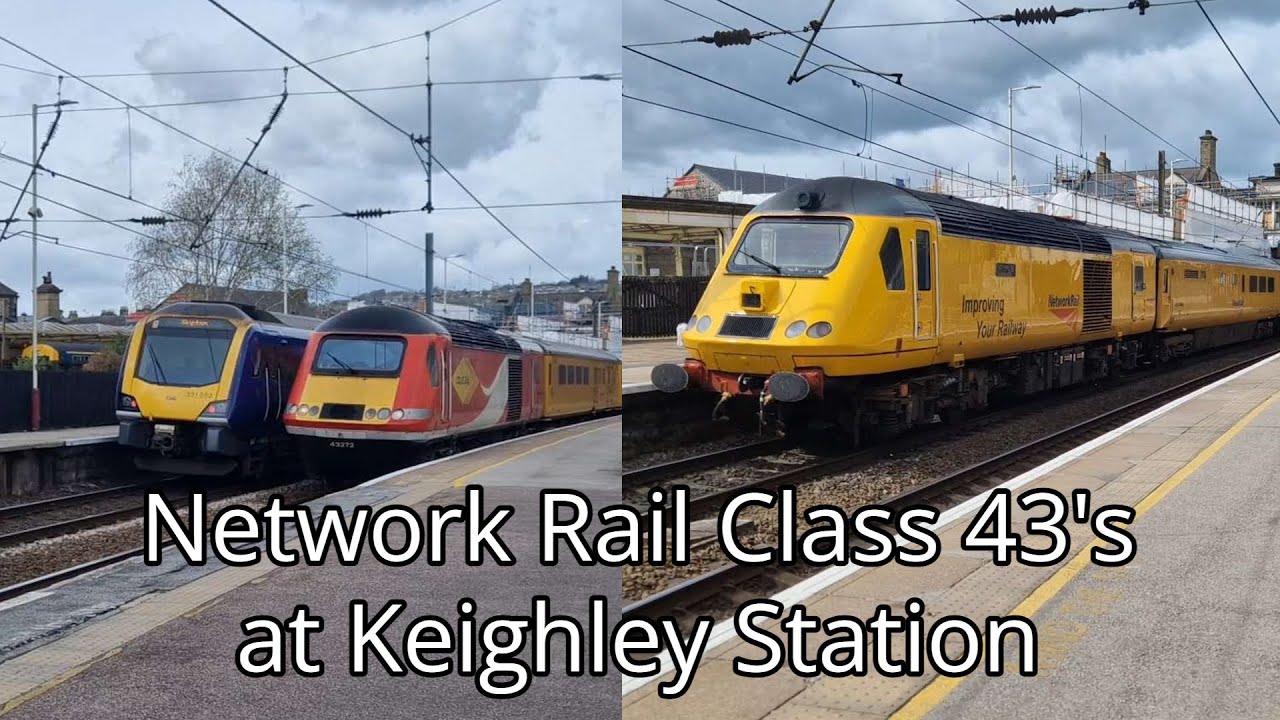 Network Rail Class 43's at Keighley - YouTube