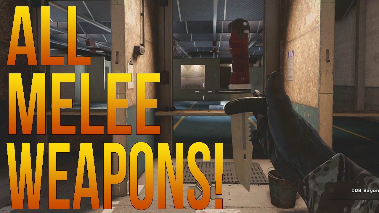 COD 4 Remastered ALL Melee Weapons + Animations! - YouTube
