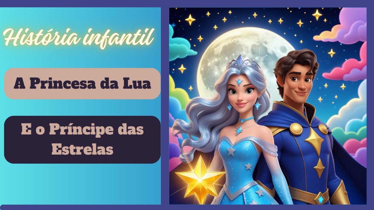 História infantil - A Princesa da Lua e o Príncipe das Estrelas - YouTube