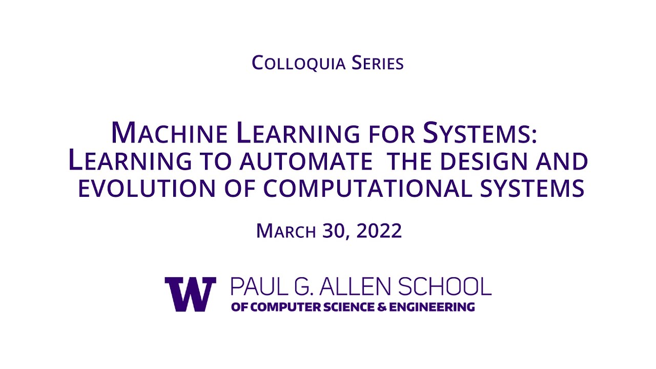 Allen School Colloquium: Azalia Mirhoseini (Google) - YouTube