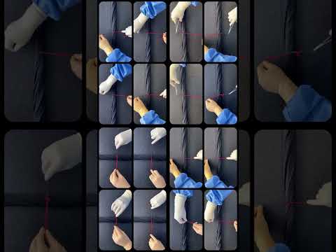(O2)12=9+10.【Double onehanded surgicalknot 】Left middle finger+Right middle finger'/Rightrotation×2