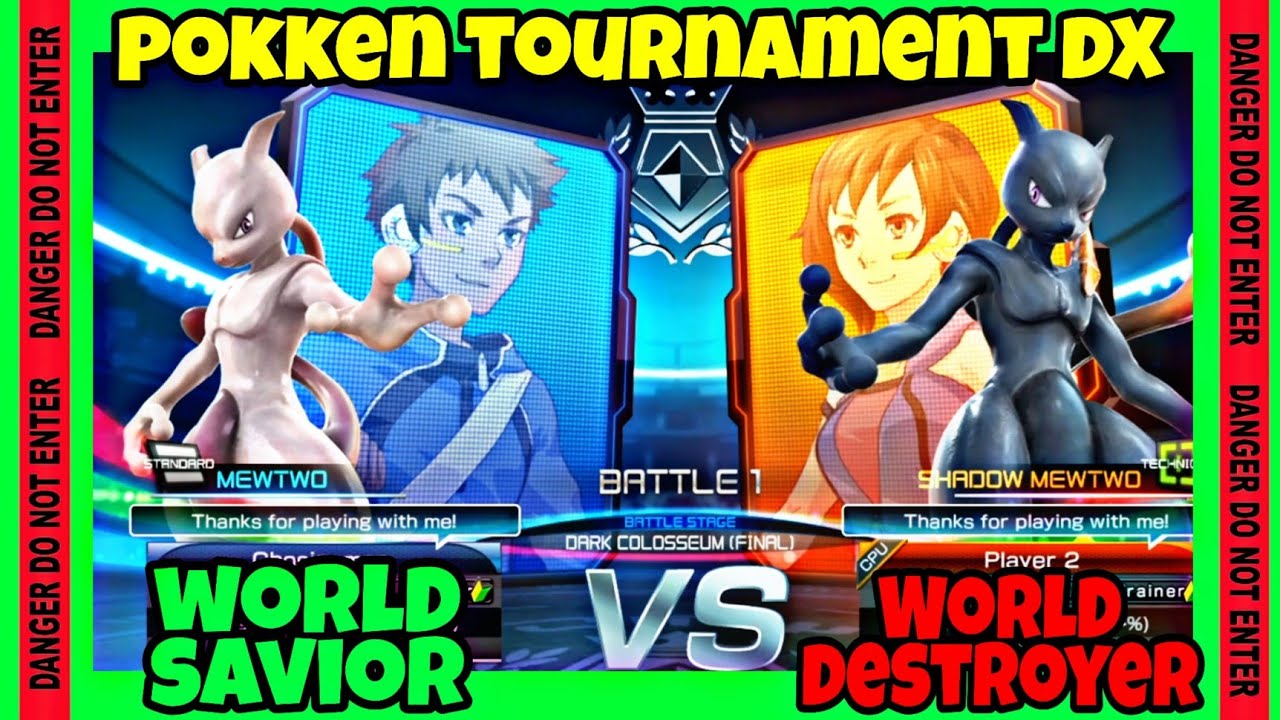 MEWTWO VS SHADOW MEWTWO | POKKEN TOURNAMENT DX #pokkentournament # ...