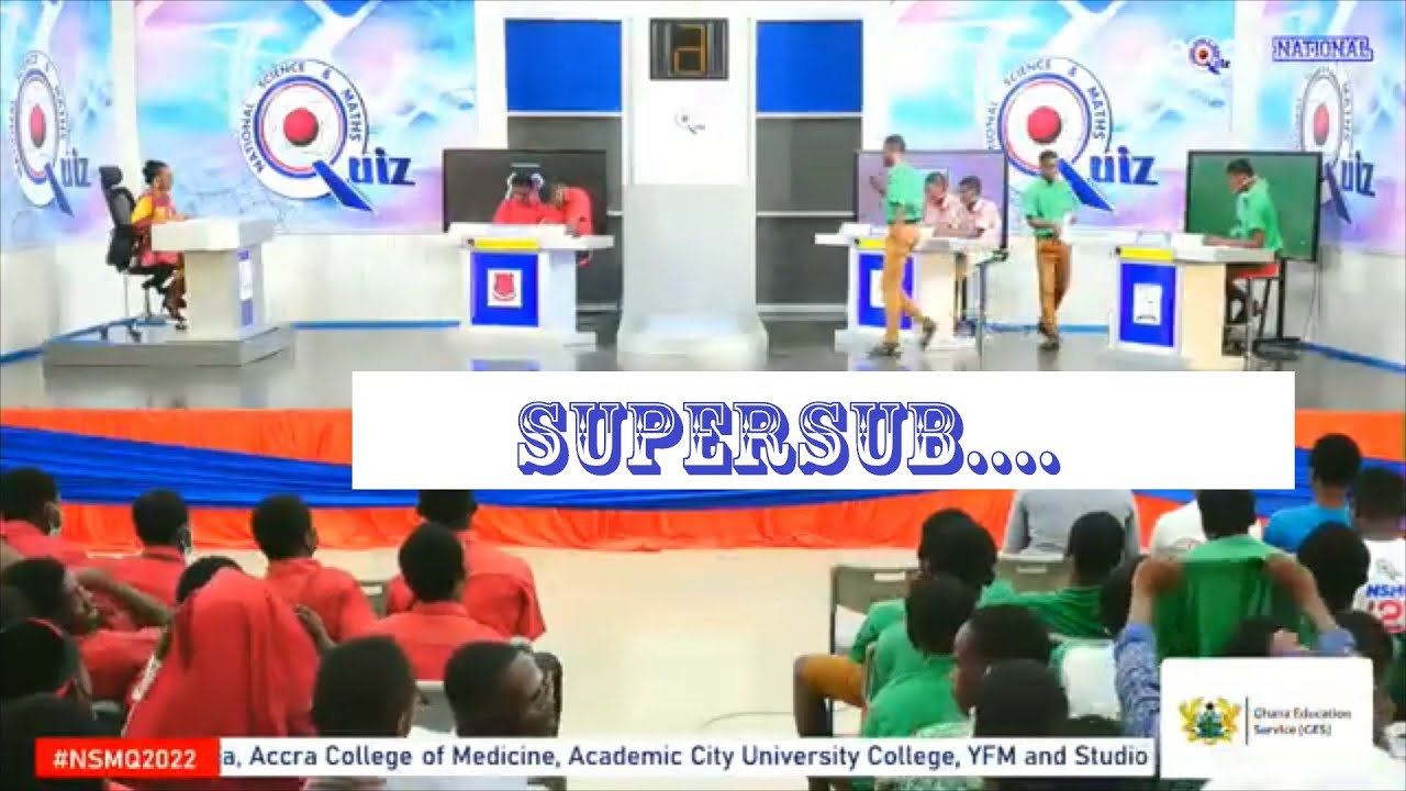 What a Super Substitution from schools | ST. HUBERT SEM. SHS VS TAMALE ...
