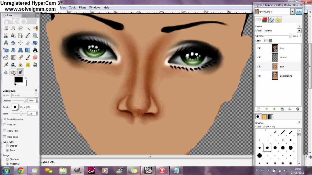 Repaint Tutorial IMVU - Nose - YouTube