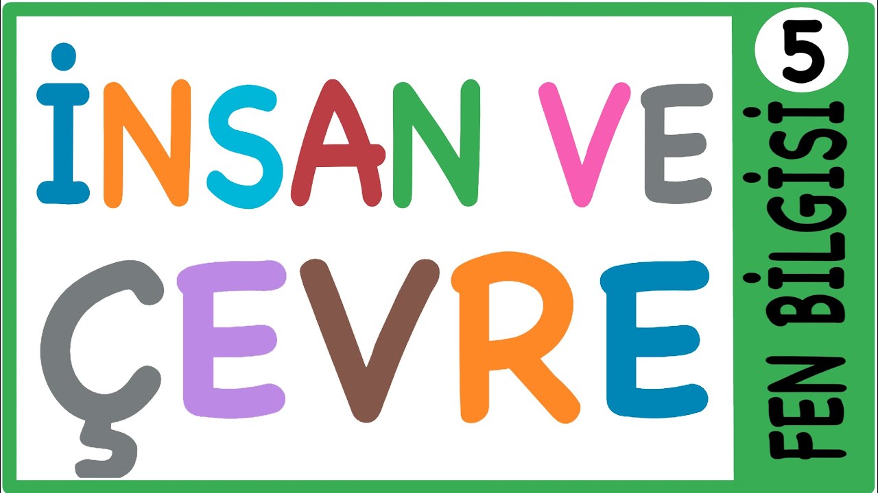 İNSAN VE ÇEVRE - 5. SINIF FEN BİLGİSİ - YouTube