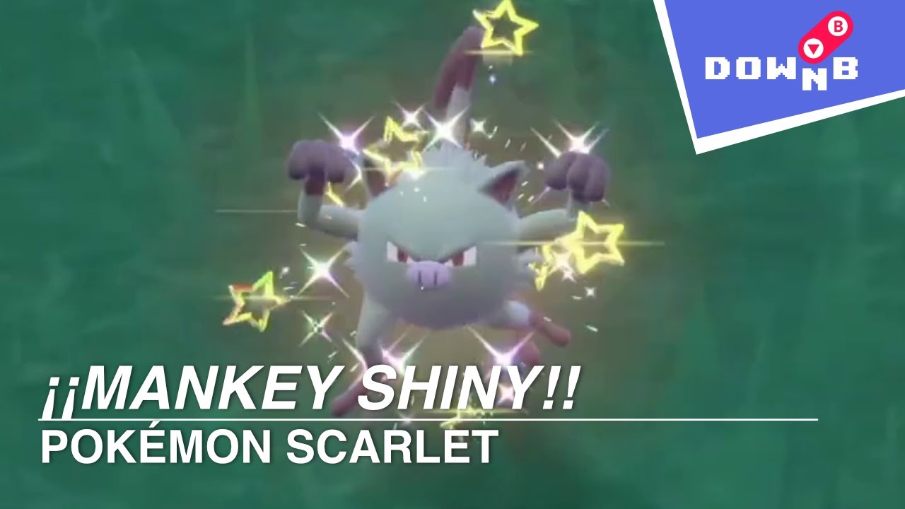 Atrapando Mankey SHINY!! - Pokémon Scarlet - YouTube