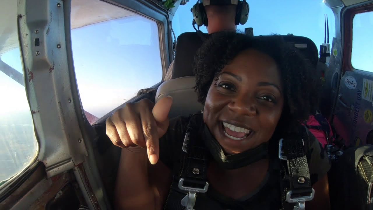 Chisa goes on a Tandem Skydive at Skydive Temple - YouTube