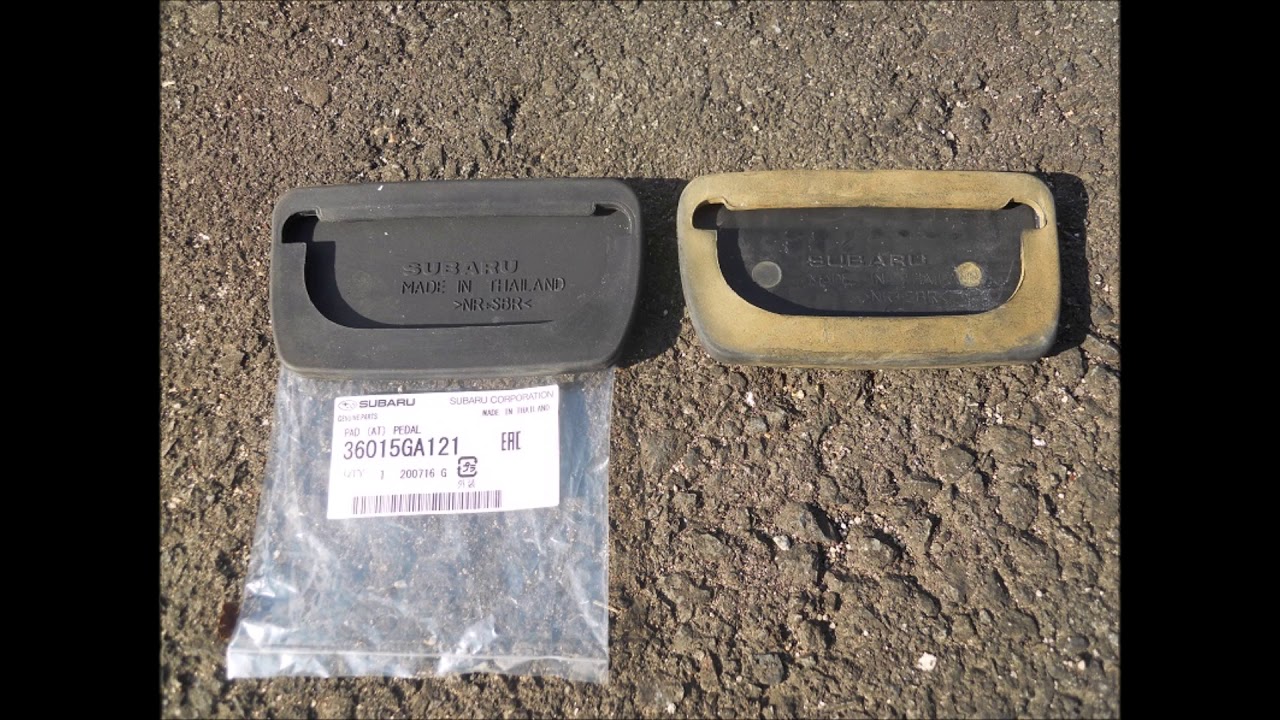 プレオ ブレーキペダルATのパツド 36015-ga121 スバル純正 - YouTube