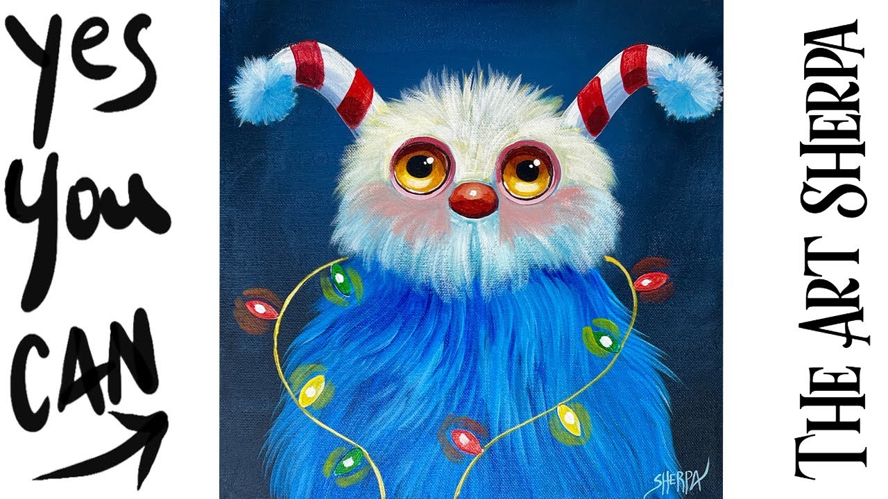 Christmas Critter 🌟🎨 How to Draw and Paint tutorial for Beginners ...