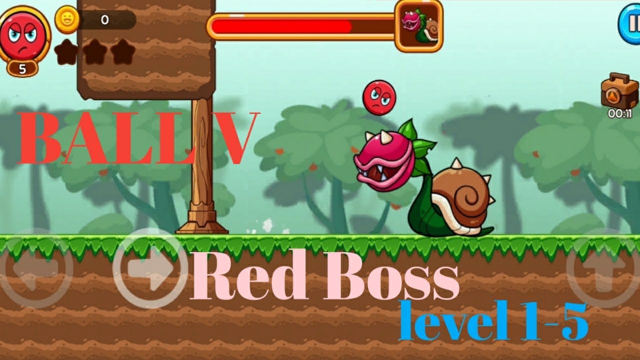 Ball5 Red Boss challenge gameplay #level 1-5#adventuregame #gameplay ...