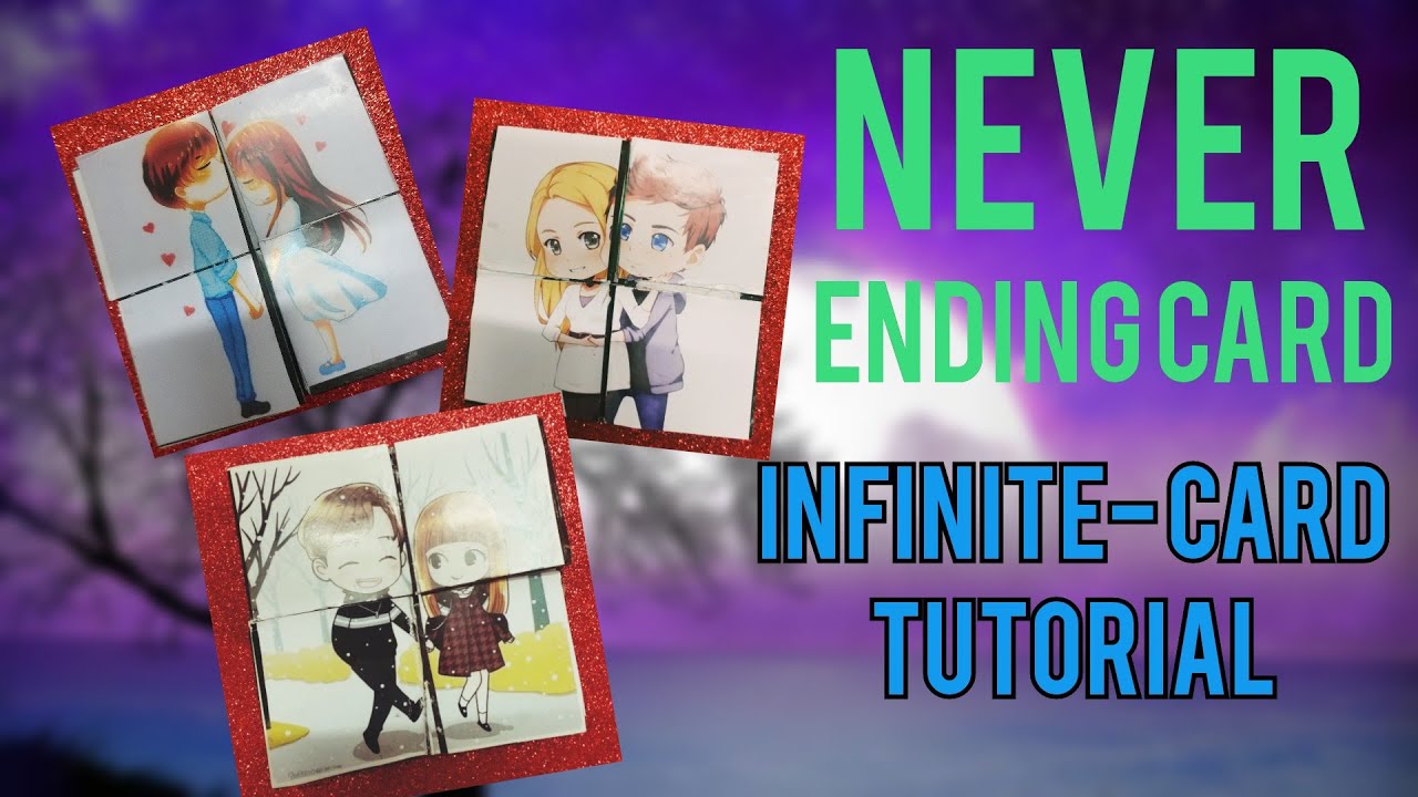 Never Ending Card/Endless Card tutorial | Infinite flipper card ...