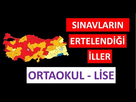 ORTAOKUL VE LİSE! Sınavı Ertelenen İller! Hangi İllerdeki Öğrencilerin Sınavı Ertelendi! Çok Önemli!