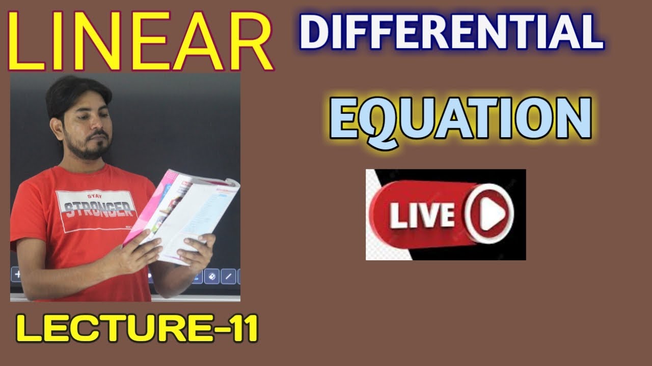 Linear Differential Equation | Differential Equation For Class 12 ...