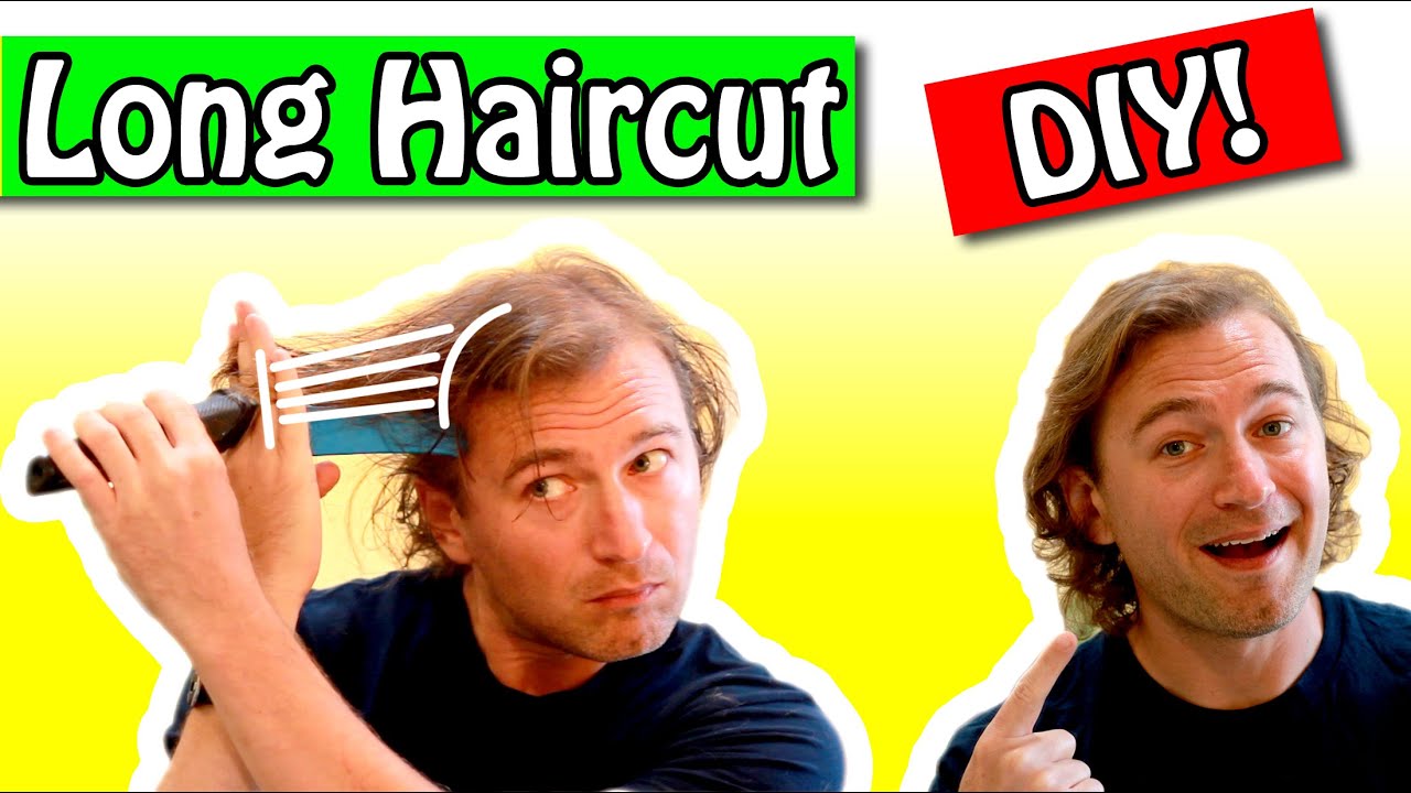 How to Cut Long Hair at Home for Men (Easy Beginner Guide) | HairFin ...