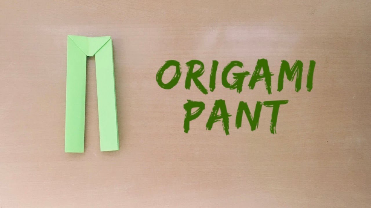 EASY Origami Pant|How to do Origami Pant|Easy Origami for kids|Paper ...