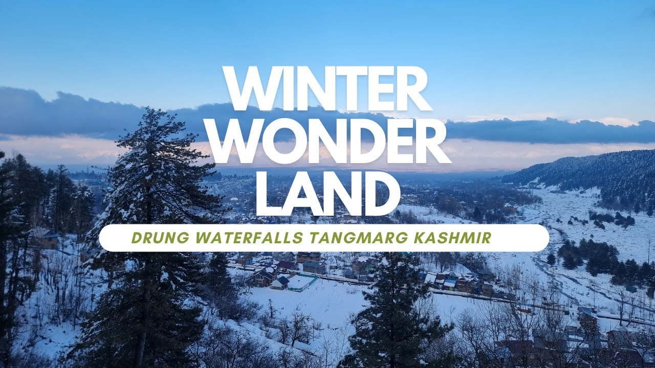 Amazing Winter Wonder Land Drung Waterfall Tangmarg Kashmir - YouTube