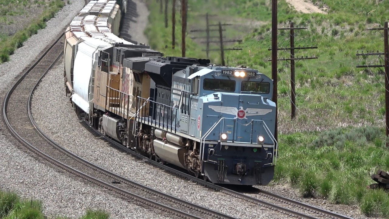 Union Pacific 1982 Missouri Pacific Heritage near Emory, UT - YouTube