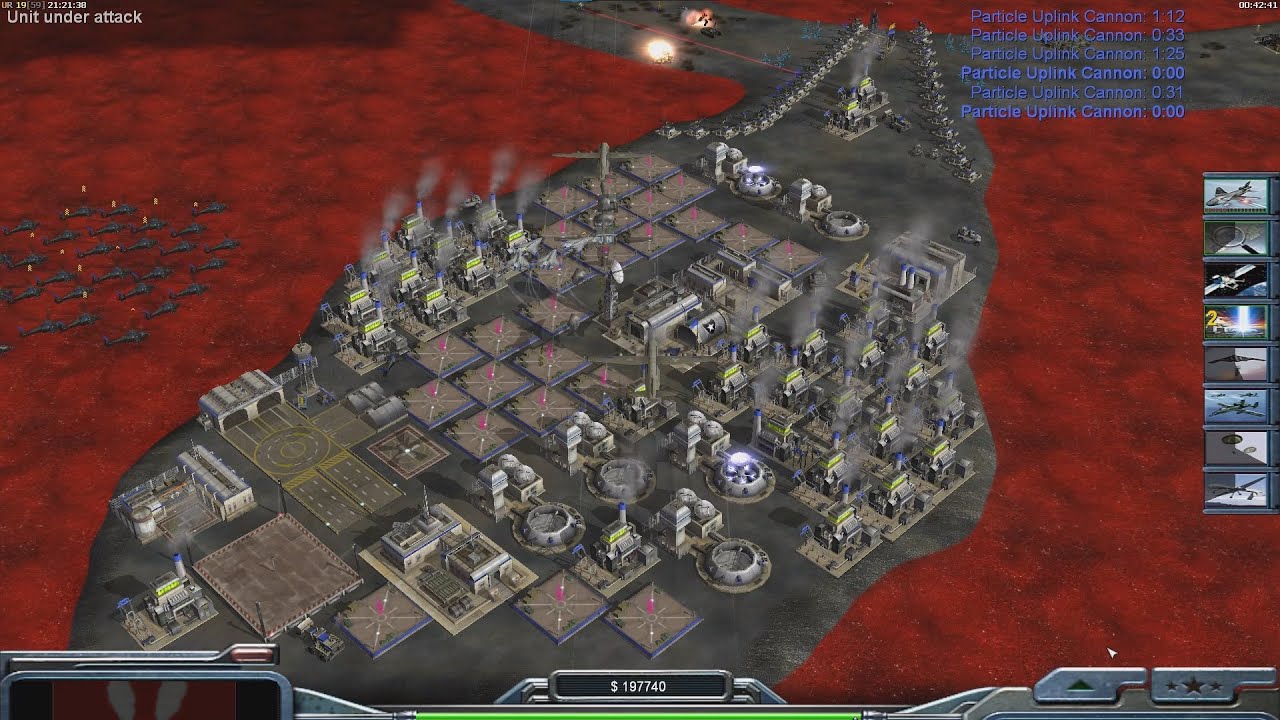 USA Laser - Command & Conquer Generals Zero Hour - 1 vs 7 HARD Gameplay ...
