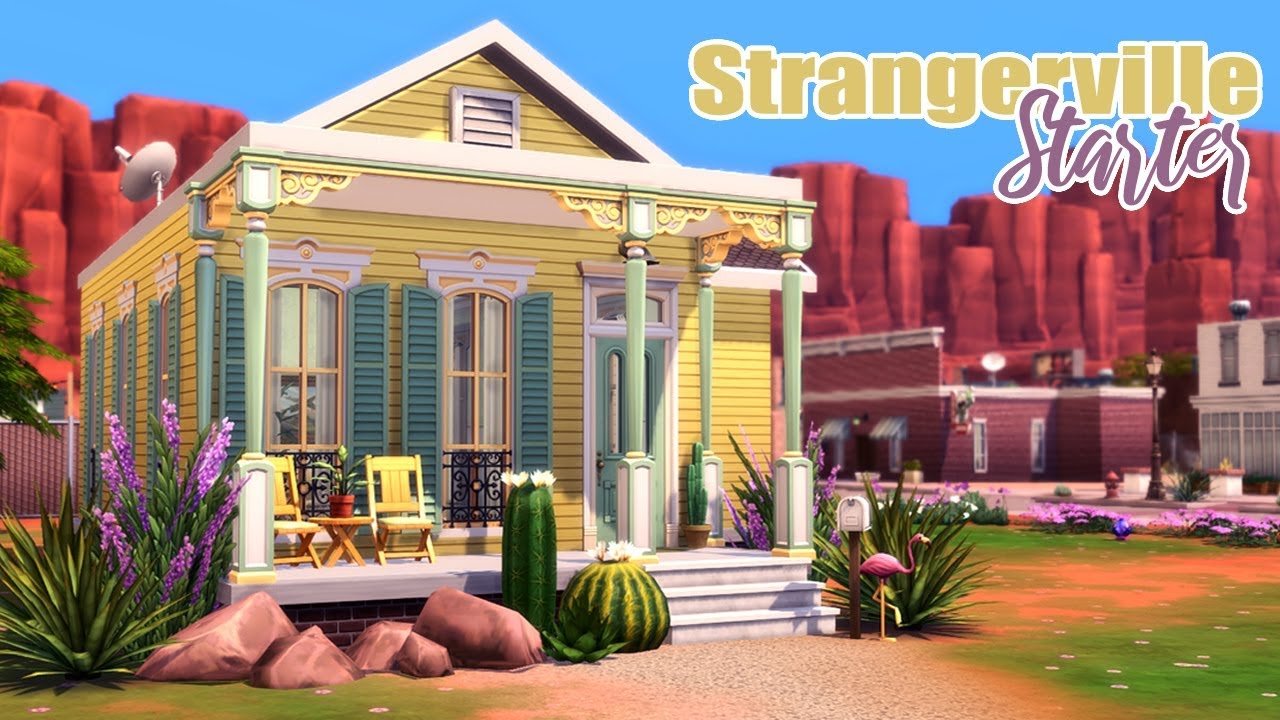 Strangerville Starter 🌵 || The Sims 4: Speed Build - YouTube