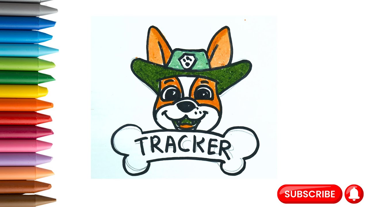 Paw Patrol - Easy Tracker drawing #art #cartoon #pawpatrol #drawing # ...