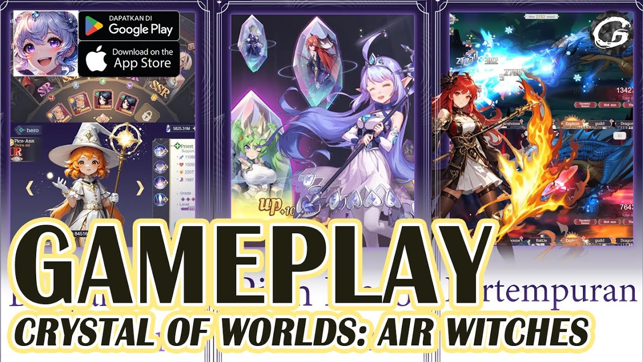 Crystal of Worlds: Air Witches Gameplay - Mobile Game (Android/IOS) - YouTube