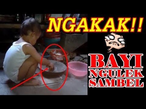 NGAKAK!! Bayi nguleg sambel
