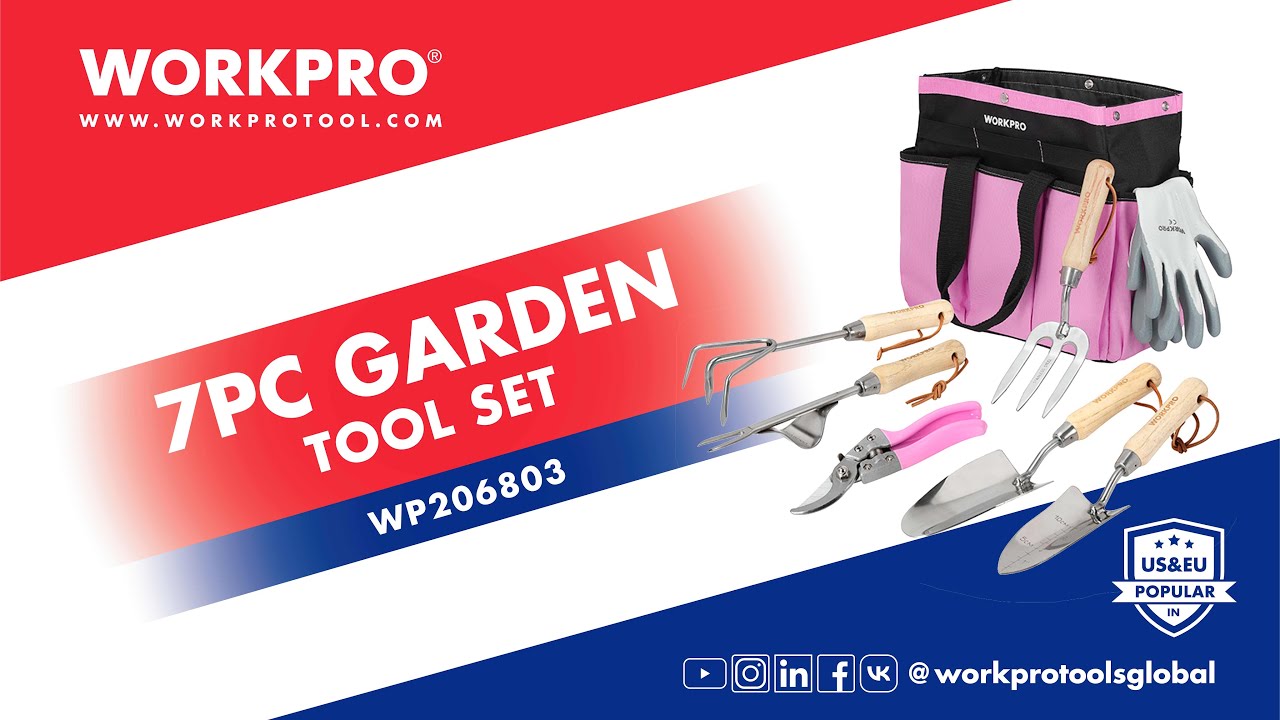 WORKPRO Garden Tool Set | Garden Tool for Lady - YouTube