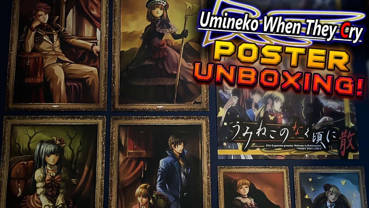 Umineko Poster Unboxing! (Umitober Day 1 Special) - YouTube