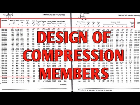 COMPRESSION MEMBERS IN STEEL STRUCTURES || SOLVED NUMERICAL || DESIGN ...