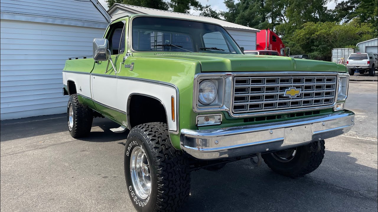 Driving the 1976 squarebody 20 series with a few updates officially ...