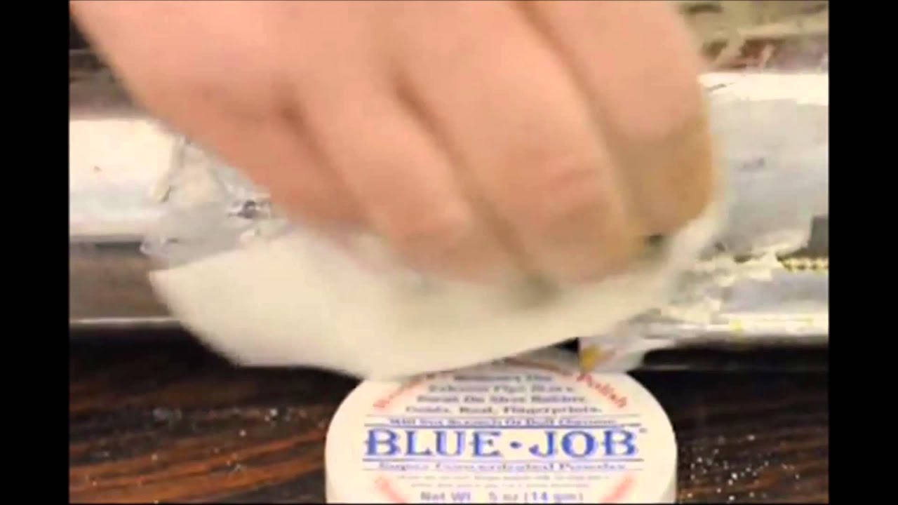 How to remove boot marks using Blue Job Chrome Polish - YouTube