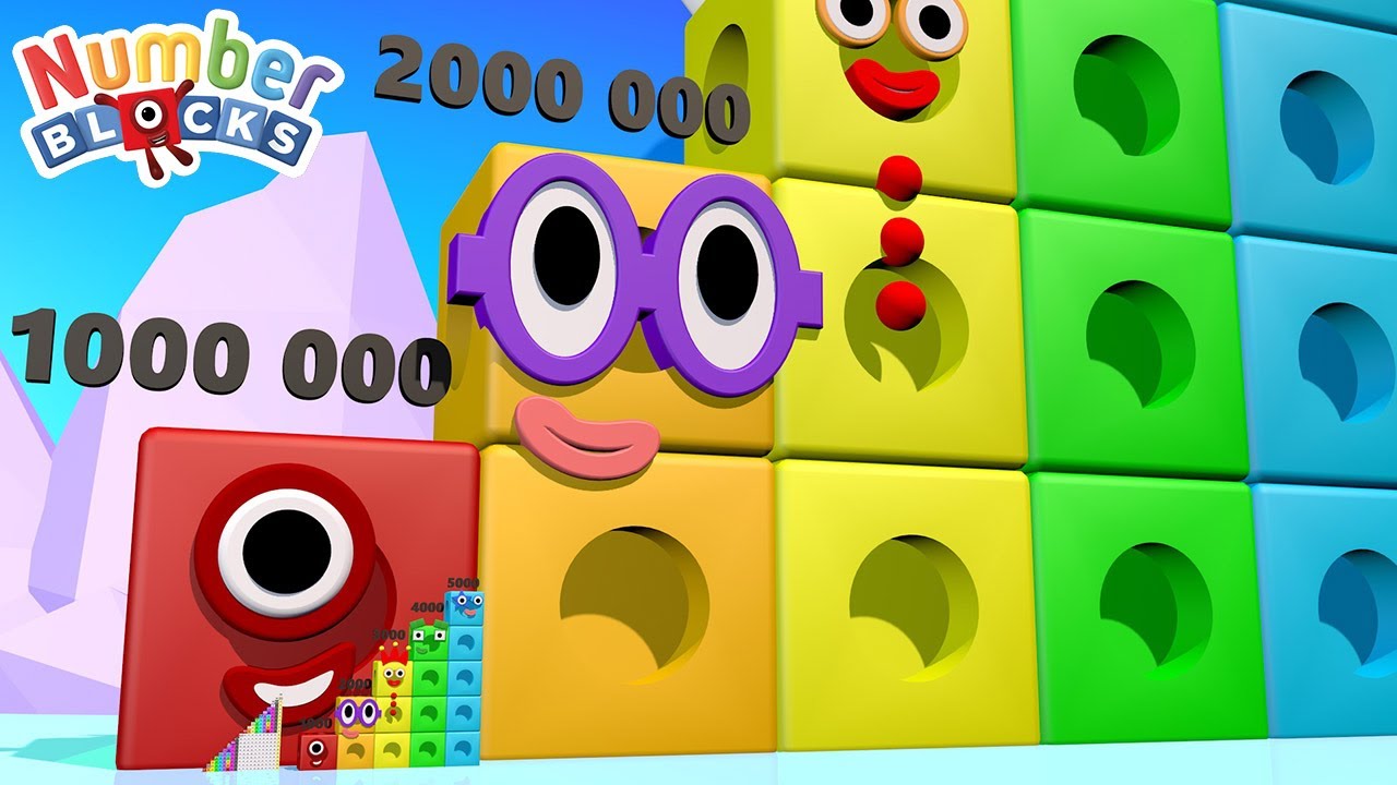 Numberblocks Mathlink Step Squad 1 to 10 20 vs 1000 5,000,000 BIGGEST ...