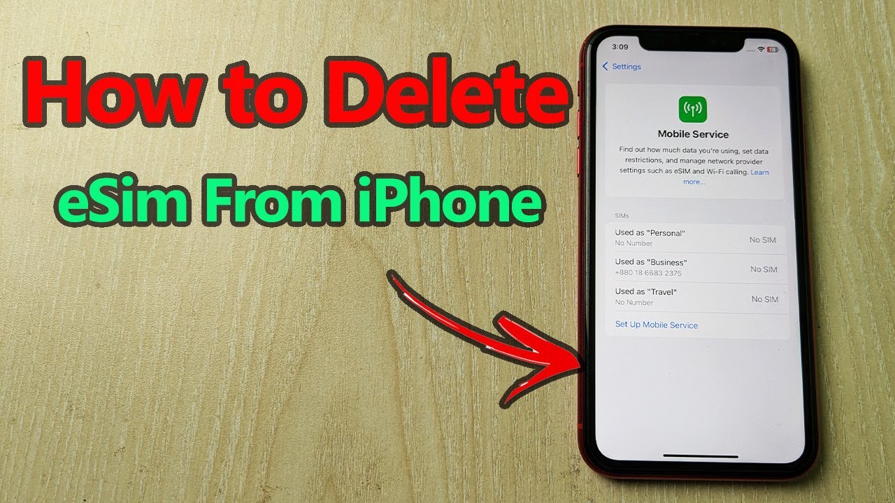 How to Delete eSim From iPhone | Full Guide - YouTube