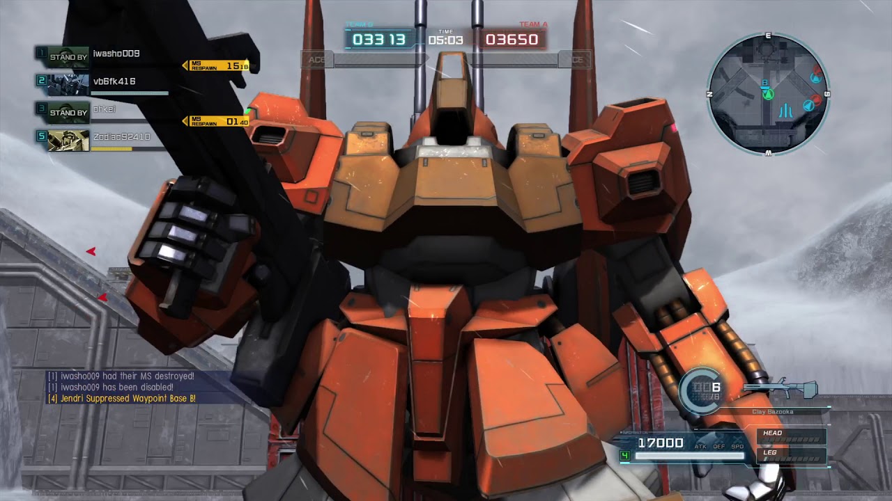 Gundam Battle Operation 2 - RMS 099 Rick Dias Dancing on the ice. - YouTube