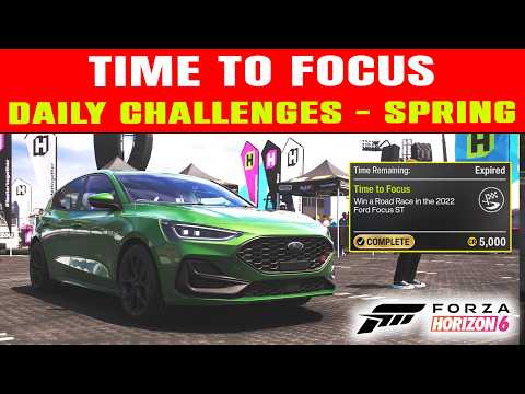 Time To Focus Daily Challenge Forza Horizon 6 | SPRING Season | FOCUS ST ROAD RACE EVENT Hot Hatch