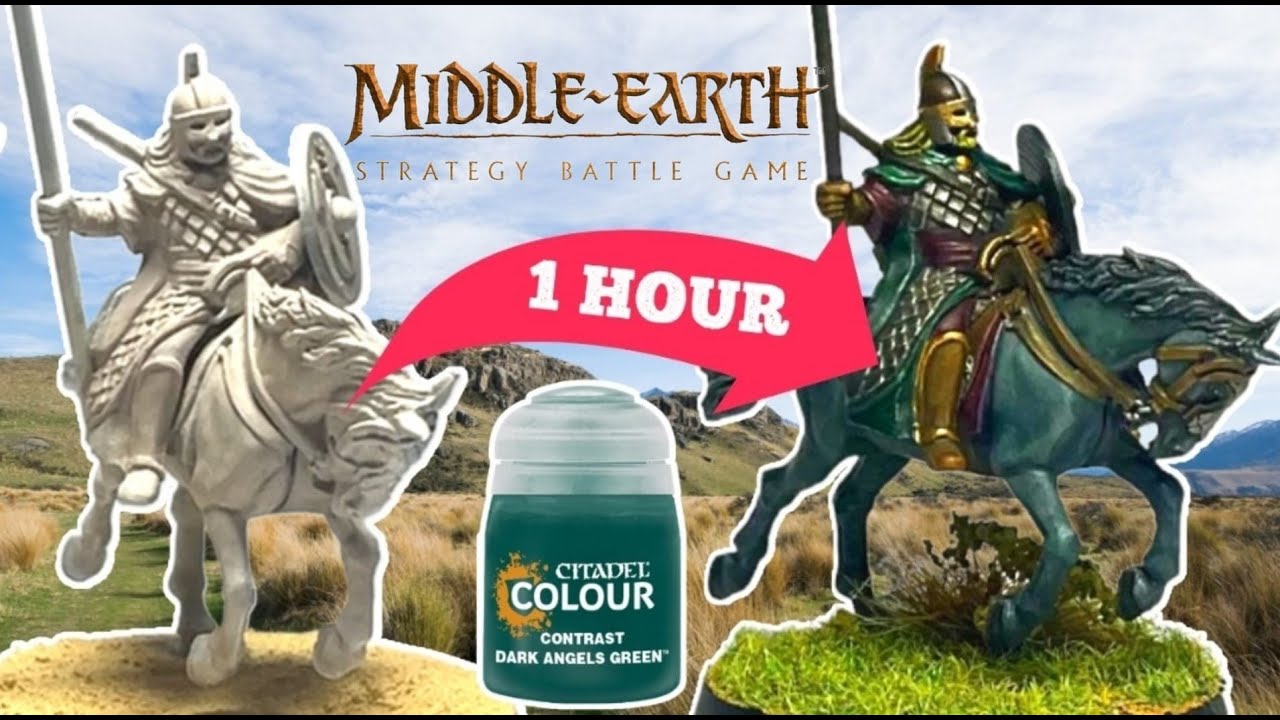 Riders of Rohan Painted in 1 hour! How to paint the Riders of Rohan for ...